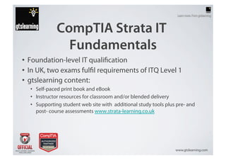Introducing gtslearning - your key to growing CompTIA student pass ...