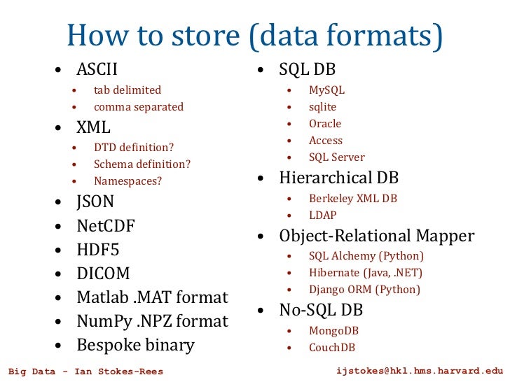 Big Data: tools and techniques for working with large data sets