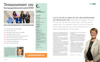 Tidningen C Temanummer Ep Valet 2009 | PDF | Politics