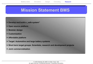 LION E-Mobility AG | PPT