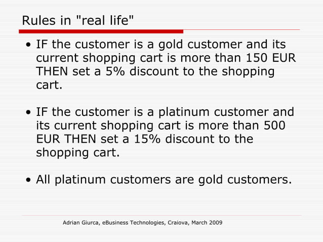 Introduction to visual rules modeling | PPT