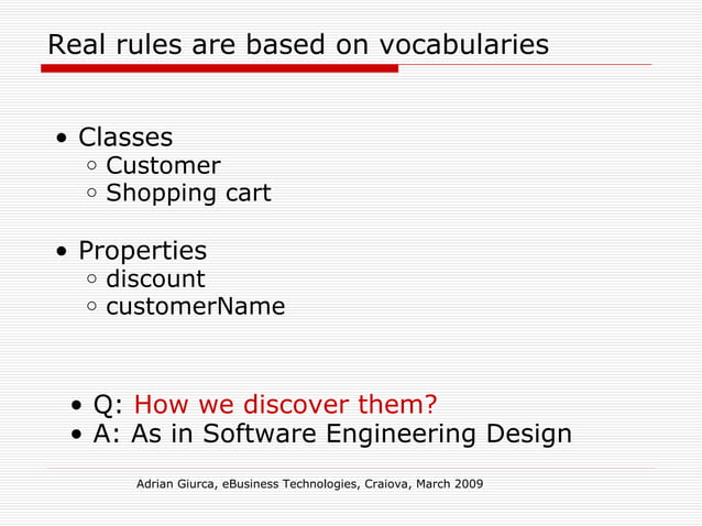 Introduction to visual rules modeling | PPT