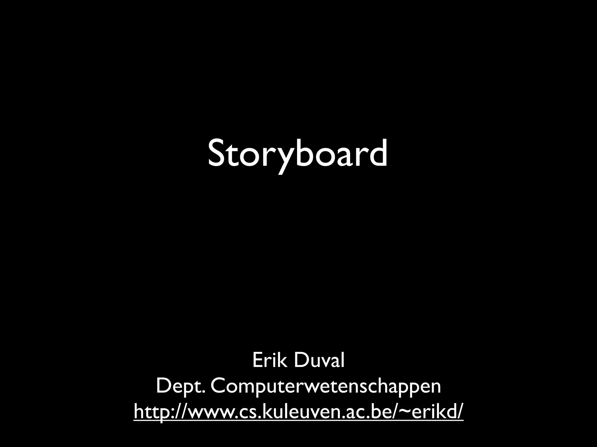 Multimedia: storyboard | PPT