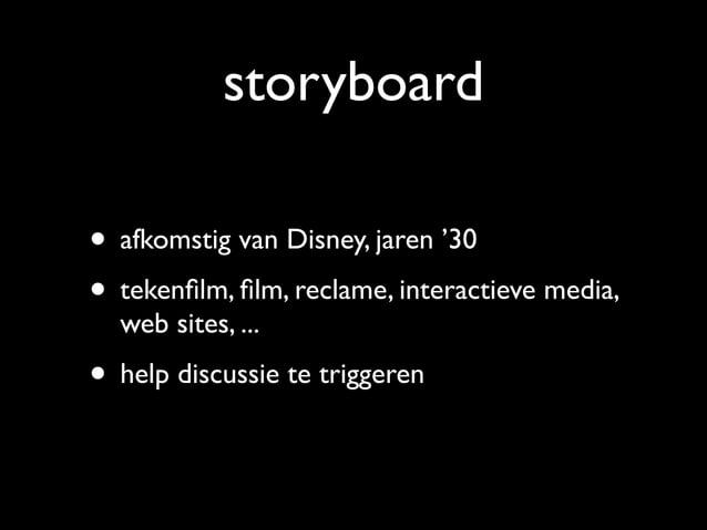 Multimedia: storyboard | PPT