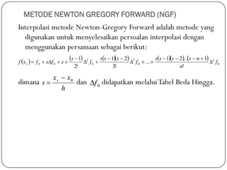 metodenewtongregoryforward | PPT