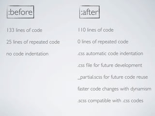 Using Sass - Building on CSS | PPT