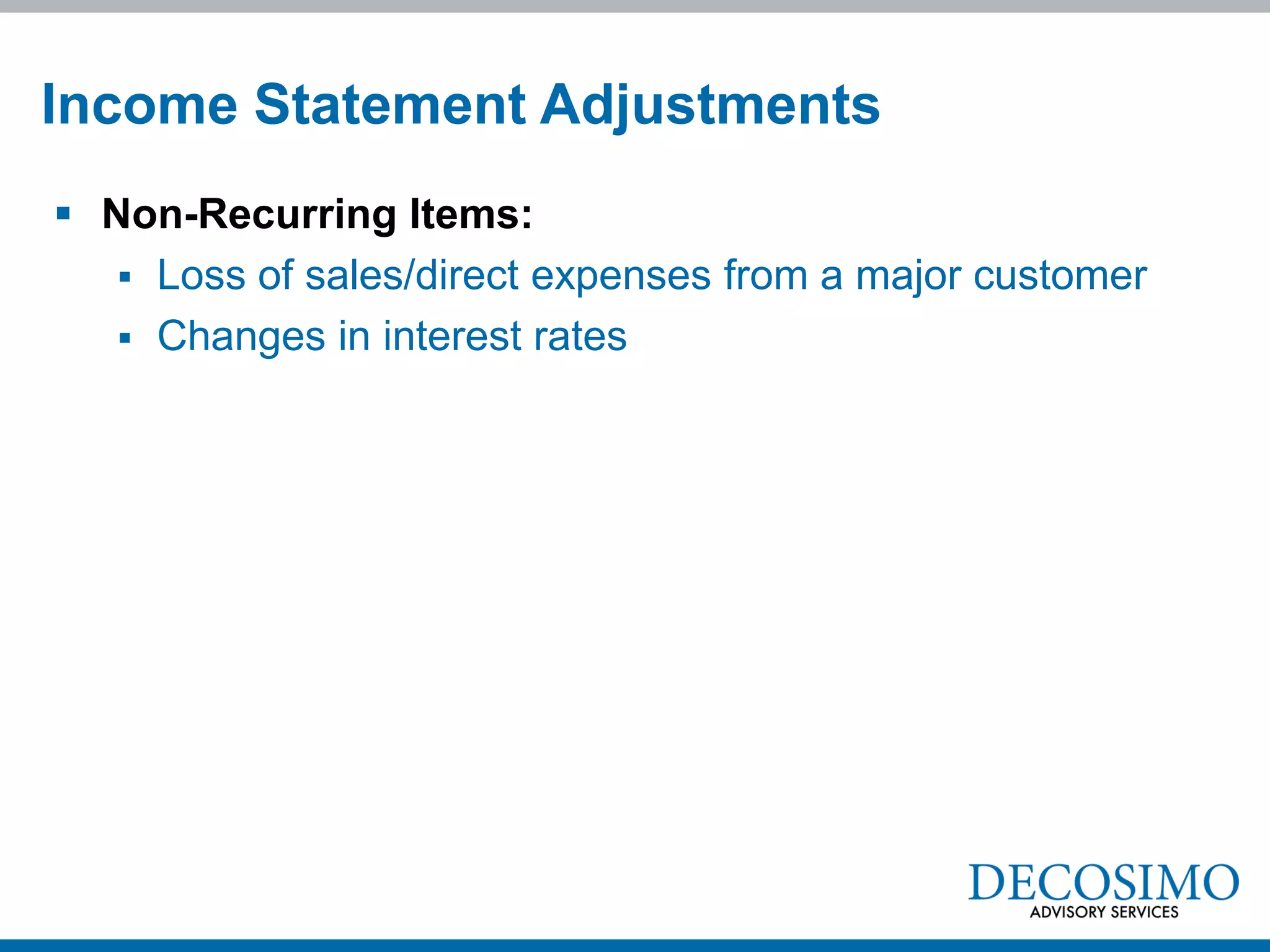Financial Statement Adjustments | PDF