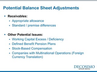 Financial Statement Adjustments | PDF