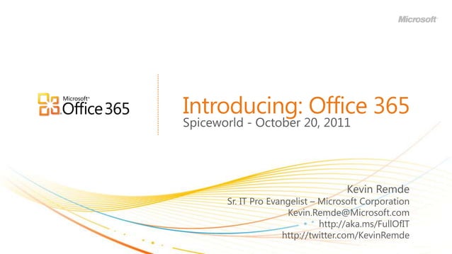 Introducing....Office 365 | PPT