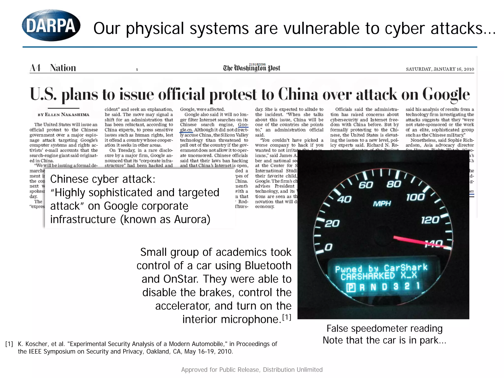 DARPA: Cyber Analytical Framework (Kaufman) | PPT