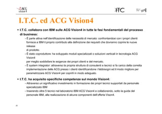 L'approccio di I.T.C. con ACG Vision4 | PPT