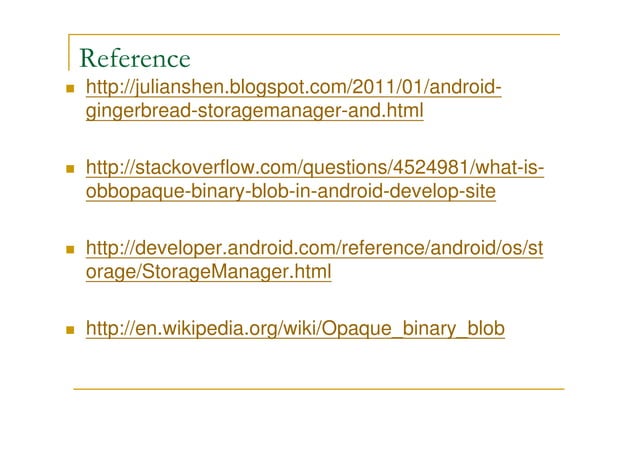 Android Storage - StorageManager & OBB | PPT