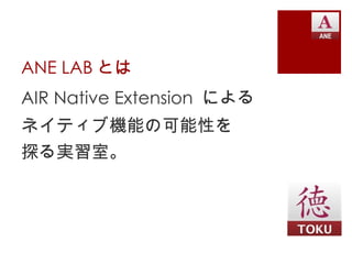 第1回 AIR Native Extension Lab 研究報告会 | PPT