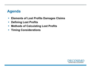 Understanding and Calculating Lost Profit Damages | PDF