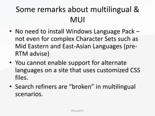Intro to MUI and variations in SharePoint 2010 | PPT