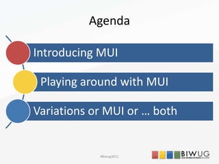 Intro to MUI and variations in SharePoint 2010 | PPT