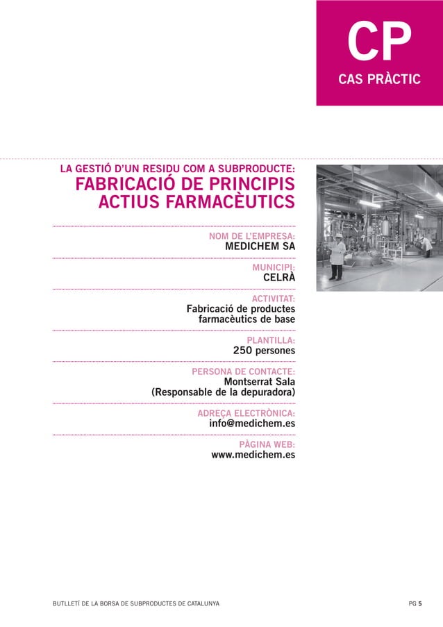 Residu de principis actius farmacèutics_Butlletí 11/11 | PDF