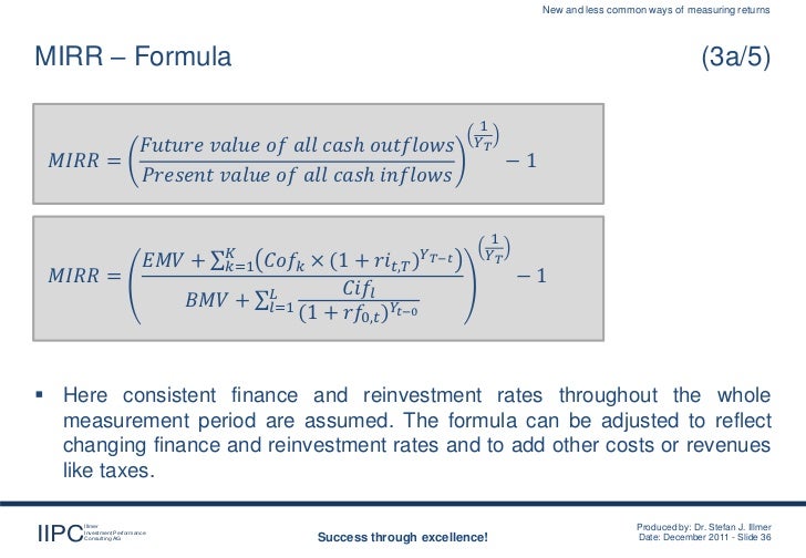 New and less common return measures