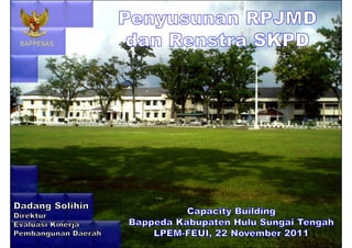 Penyusunan RPJMD dan Renstra SKPD | PDF
