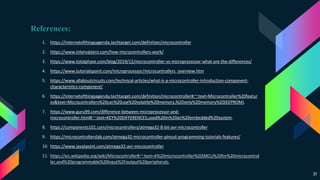 Overview of Microcontroller and ATMega32 microcontroller | PPT