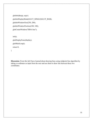 Lab Practices and Works Documentation / Report on Computer Graphics ...