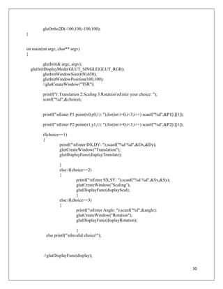 Lab Practices and Works Documentation / Report on Computer Graphics ...
