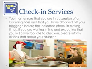 Aviation (Check-in and Requiring Special Attention) | PPT