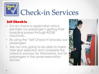 Aviation (Check-in and Requiring Special Attention) | PPT