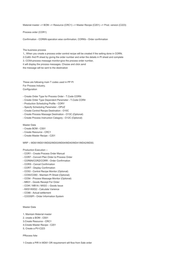 201124772 sap-pp-pi-process-flow-docs | PDF | Logistics | Business