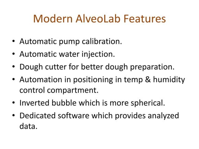 Determination of the flour quality by Alveograph | PPTX