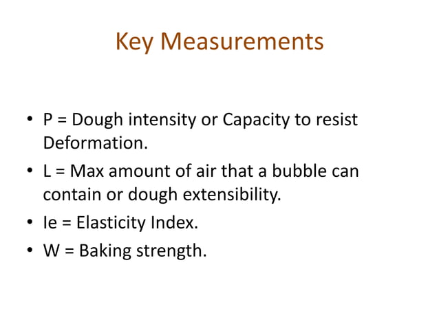 Determination of the flour quality by Alveograph | PPTX
