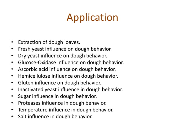 Determination of the flour quality by Alveograph | PPTX