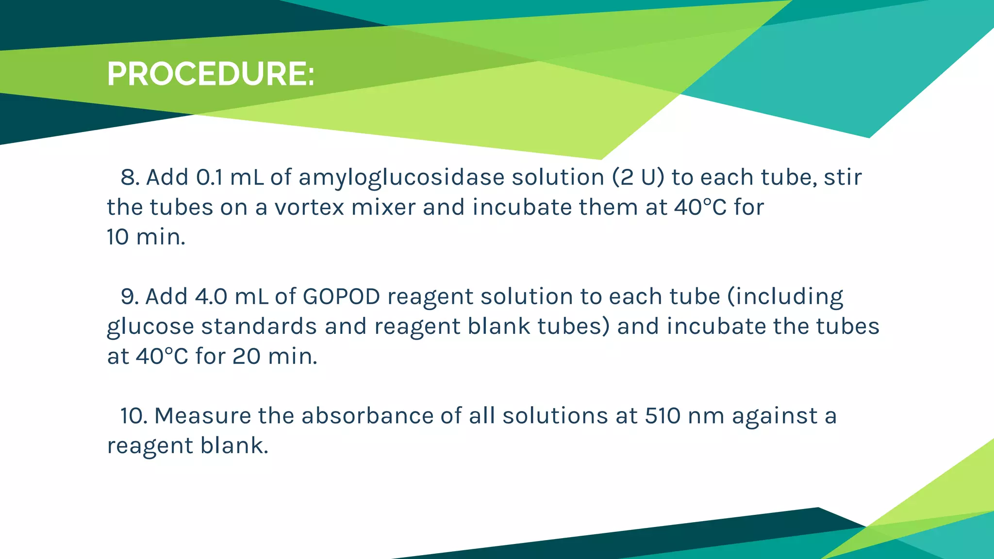 Determination of Starch Damage of Sample Flour | PPTX