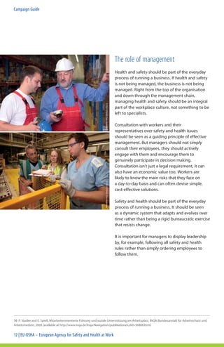 EU-OSHA Healthy Workplaces Campaign: Working together for risk ...