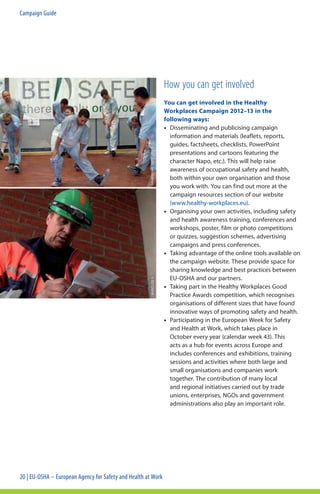 EU-OSHA Healthy Workplaces Campaign: Working together for risk ...