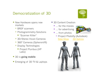 2011 3D Technology Trends | PPT