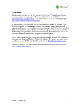 2011 4 alfresco tutorial | PDF