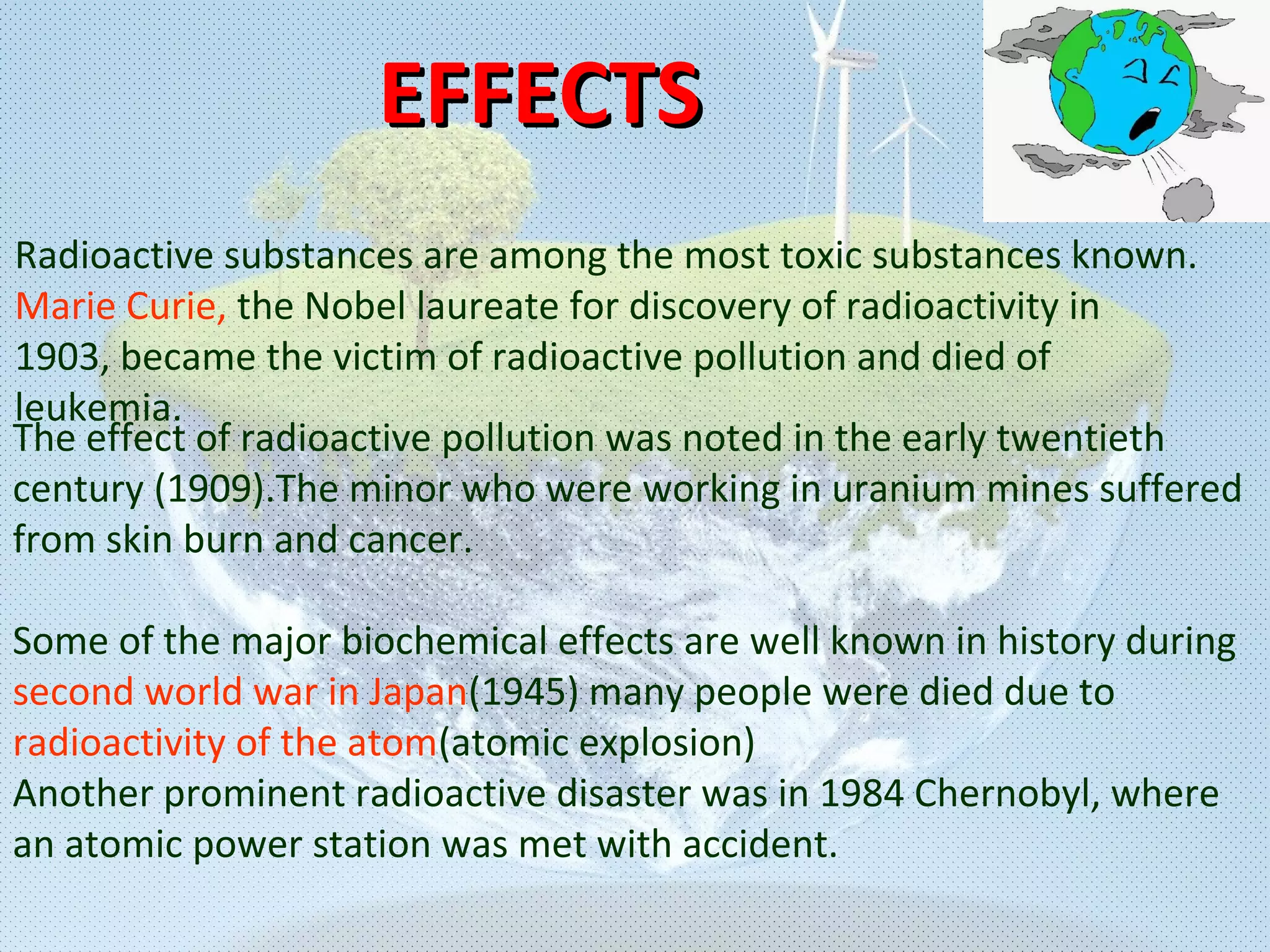 Radio active pollution | PPT