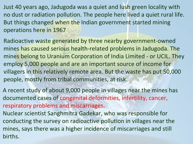 Radio active pollution | PPT