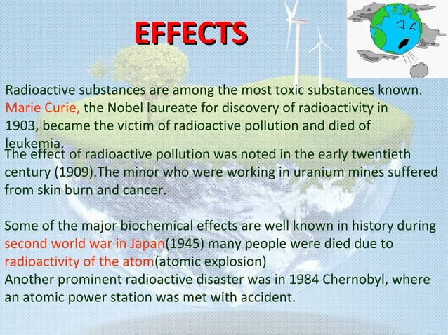 Radio active pollution | PPT