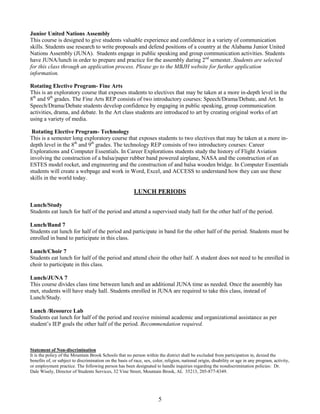 2011 7 th grade course selection guide | PDF