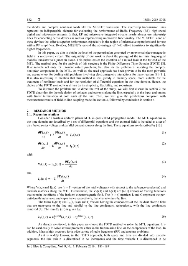 Theoretical And Experimental Analysis Of Electromagnetic Coupling Into Microwave Circuit Pdf