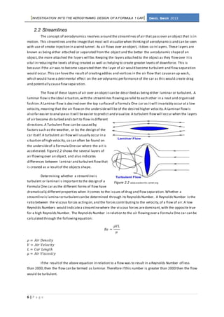 INVESTIGATION INTO THE AERODYNAMIC DESIGN OF A FORMULA ONE CAR | DOCX
