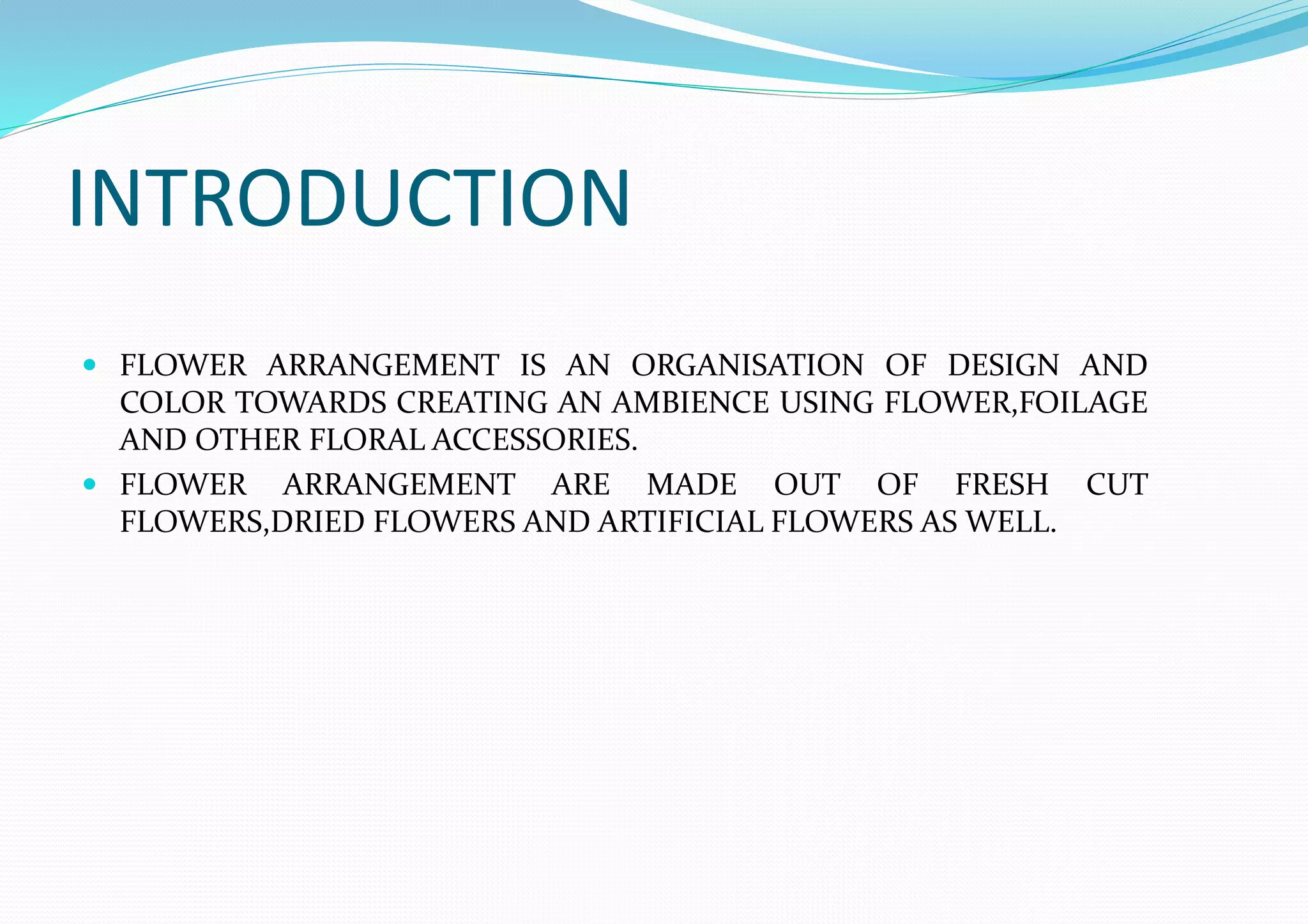 flower arrangement | PPTX