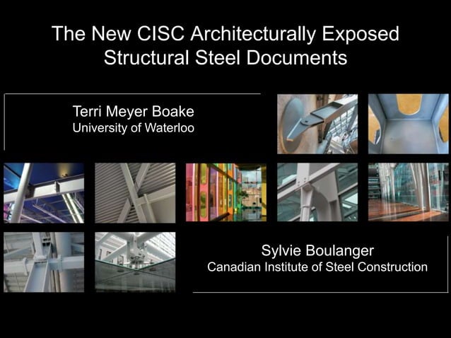 CISC Architecturally Exposed Structural Steel | PPT