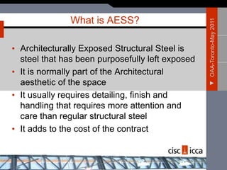 CISC Architecturally Exposed Structural Steel | PPTX