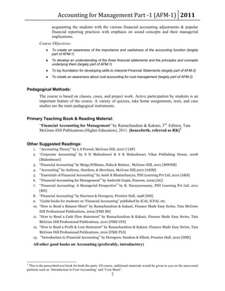 2011 afm outline | PDF