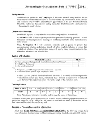 2011 afm outline | PDF