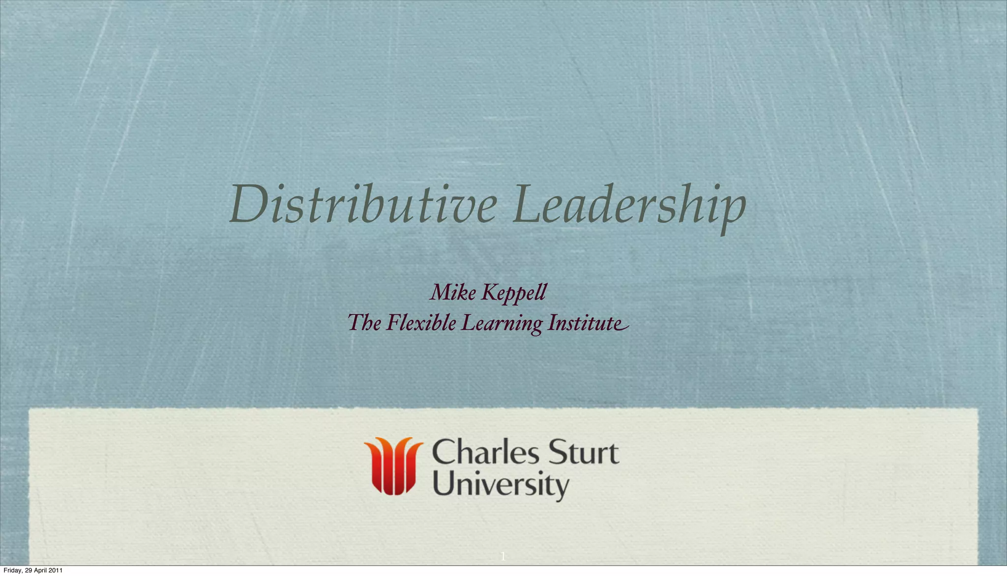 Distributive Leadership | PDF