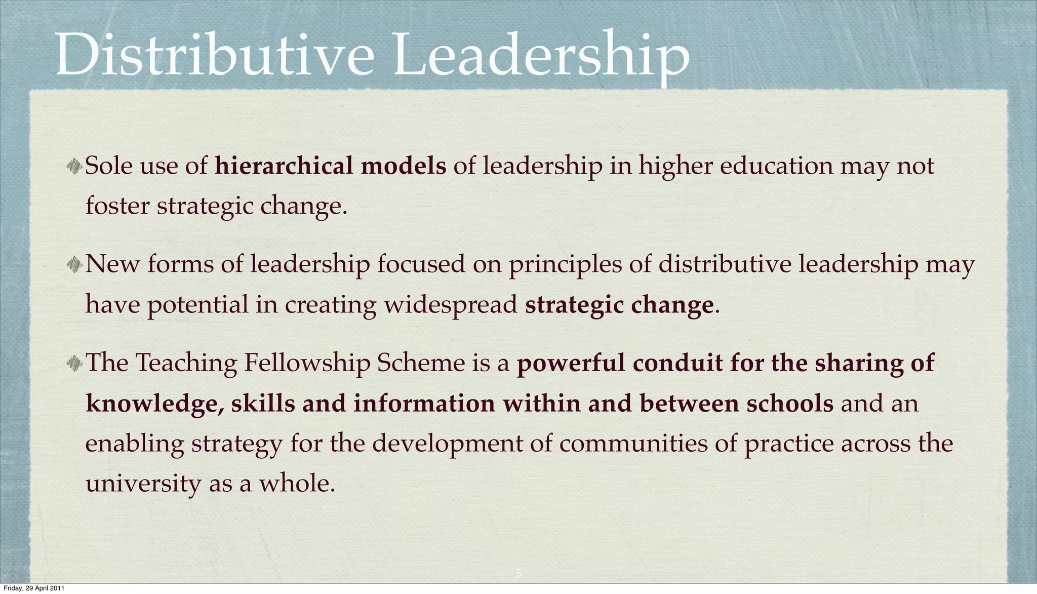 Distributive Leadership | PDF